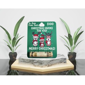 Personalized Christmas Money Card, Cash Gift, Gift for Teenagers, Gift ...