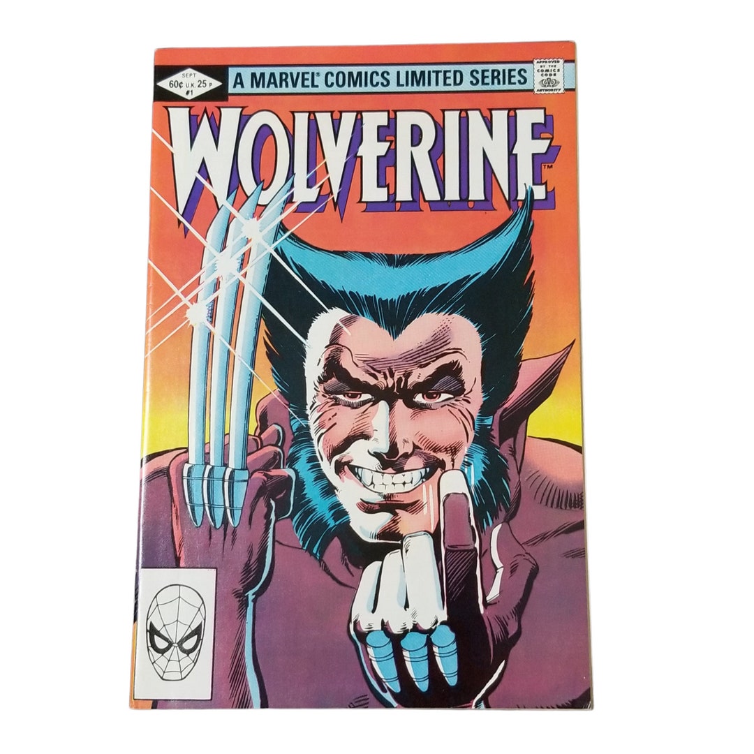 1982 Marvel Wolverine Comic, #1 of Limited Series Wolverine Comic ...