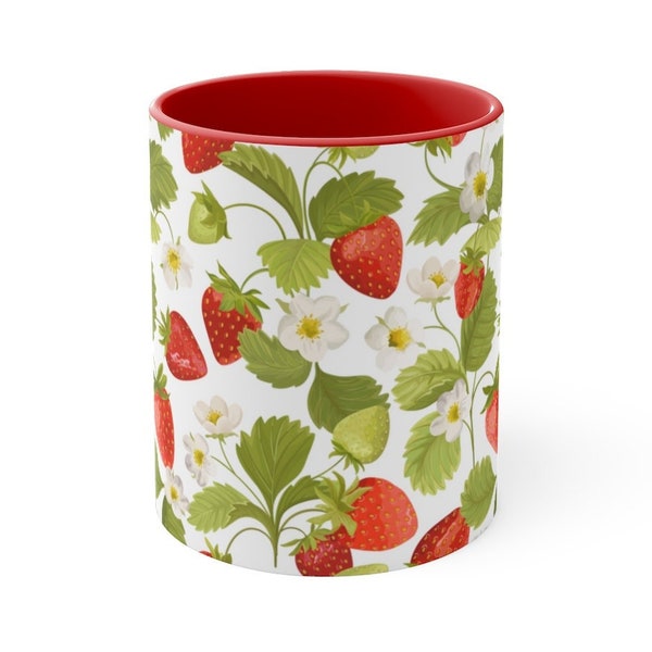 Strawberry Mugs - Etsy