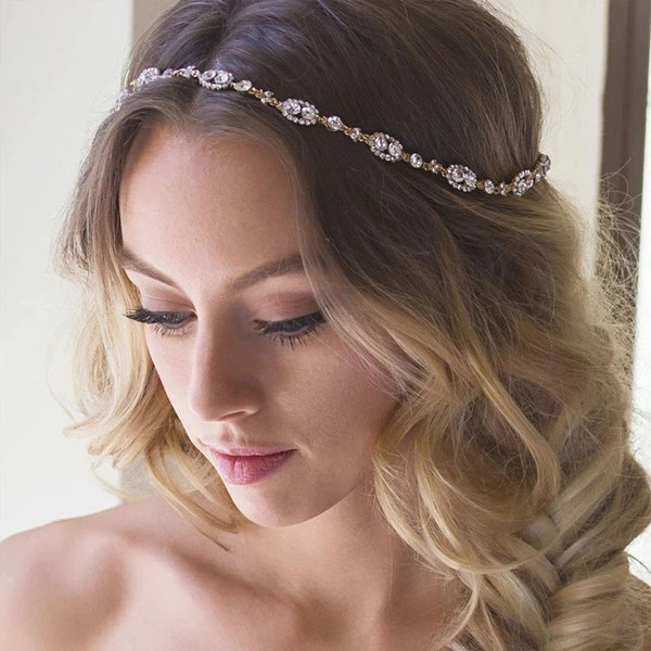 Bridal Head Chain Etsy