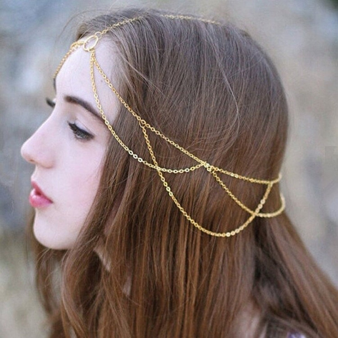 Fairy Temperament Hair Chain Simple Tassel Hair Accessories - Etsy