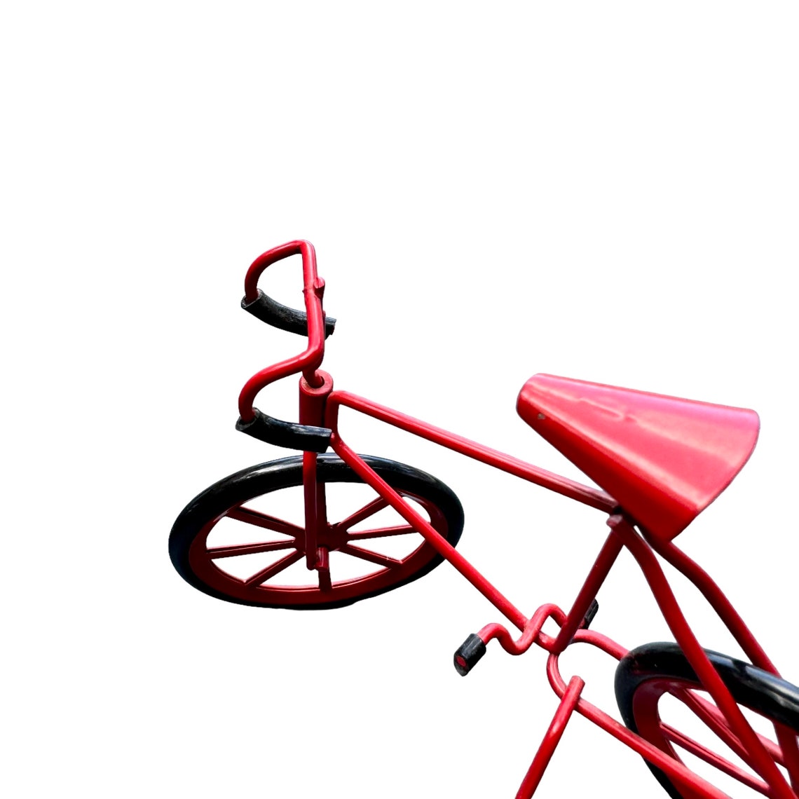 Vintage Miniature Red Bicycle | 1990s Tiny Bike Decor | Christmas ...