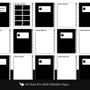 EDITABLE Sticker Book Commercial Use Digital Sticker Book | Etsy