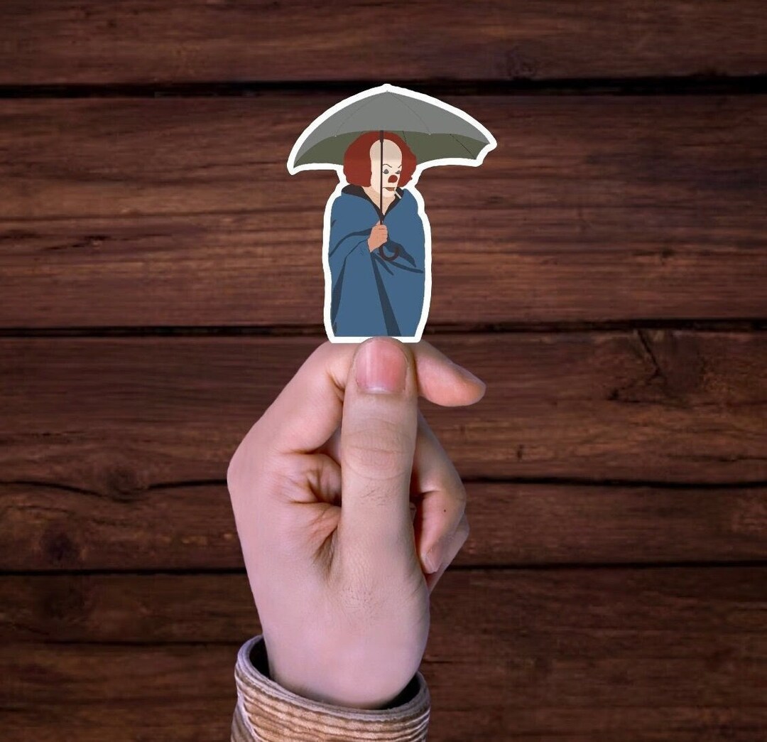 Tim Curry Pennywise Smoking A Cigarette Under Umbrella Funny Meme ...