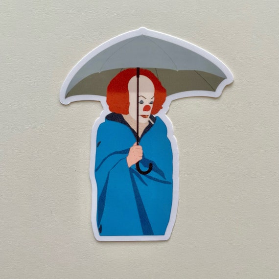 Tim Curry Pennywise Smoking A Cigarette Under Umbrella Funny | Etsy ...