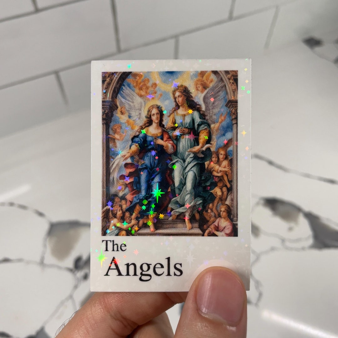 Holographic Star Polaroid the Angels Sticker, Waterproof - Etsy