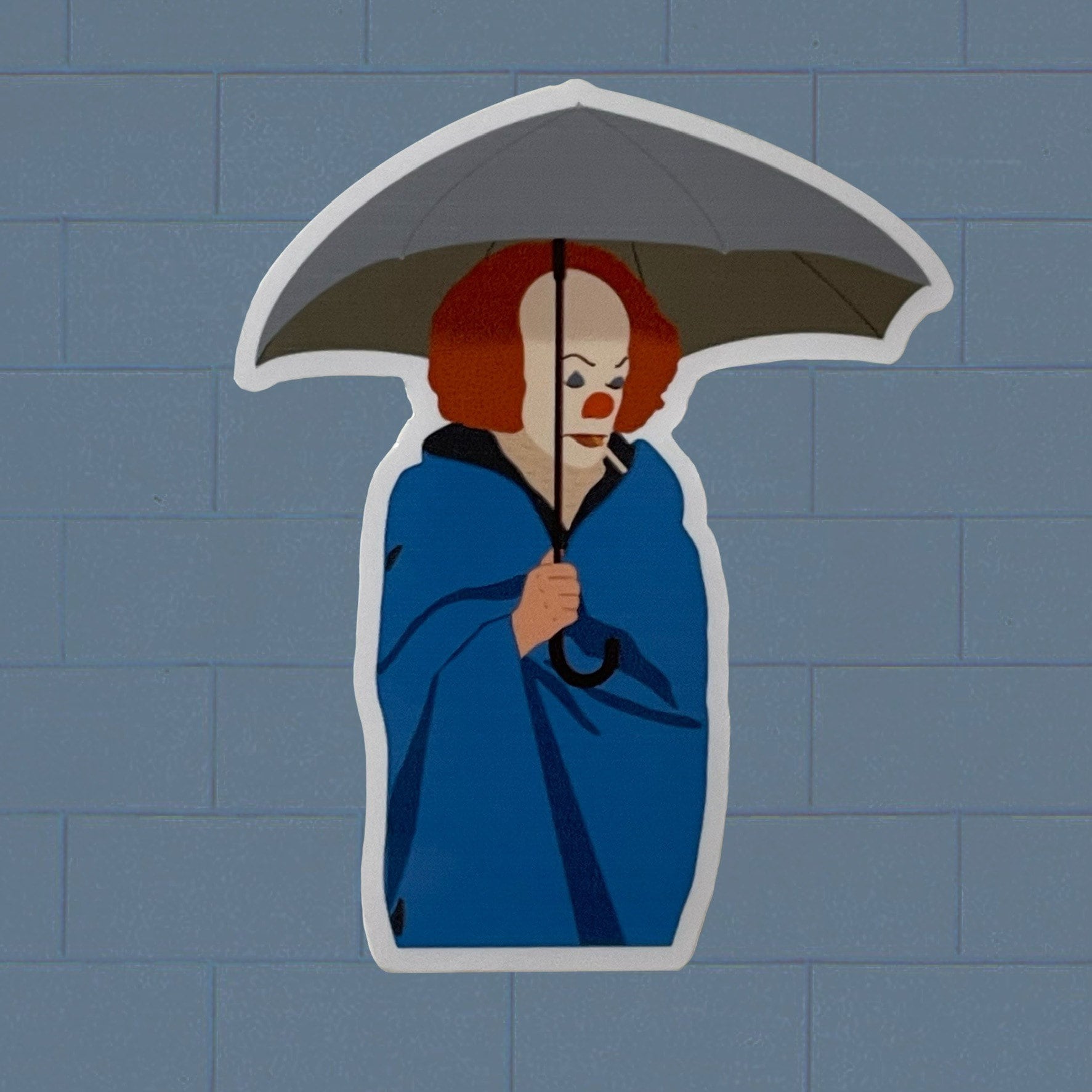 Tim Curry Pennywise Smoking A Cigarette Under Umbrella Funny - Etsy ...