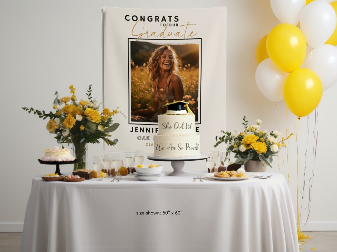 Custom Graduation Back Drop/wall Hanging Personalized With - Etsy