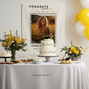 Custom Graduation Back Drop/wall Hanging Personalized With Grad or ...