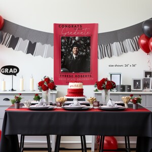 Custom Graduation Back Drop/wall Hanging Personalized With Grad or ...