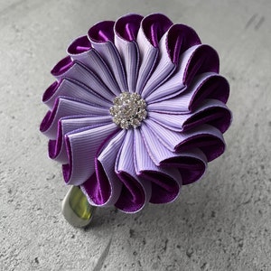 Violet Dog Show Ring Clip / Dog Show Number Holder / Satin - Etsy