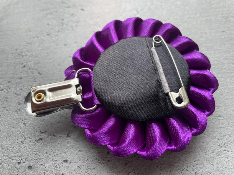 Catalog Number Holder Made of Satin Ribbon / Dog Show Number Clip ...