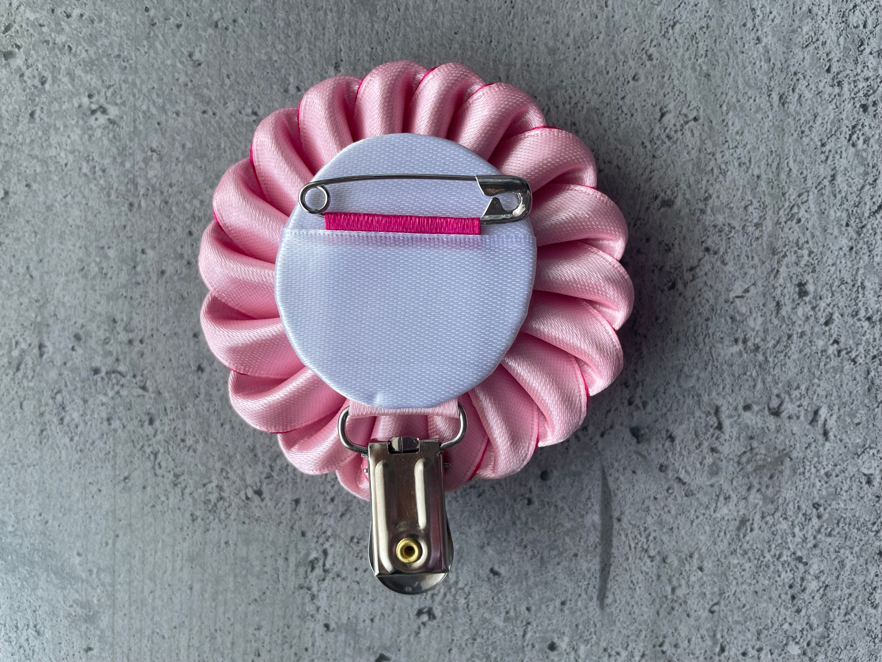 Catalog Number Holder Made of Satin Ribbon / Dog Show Number Clip ...