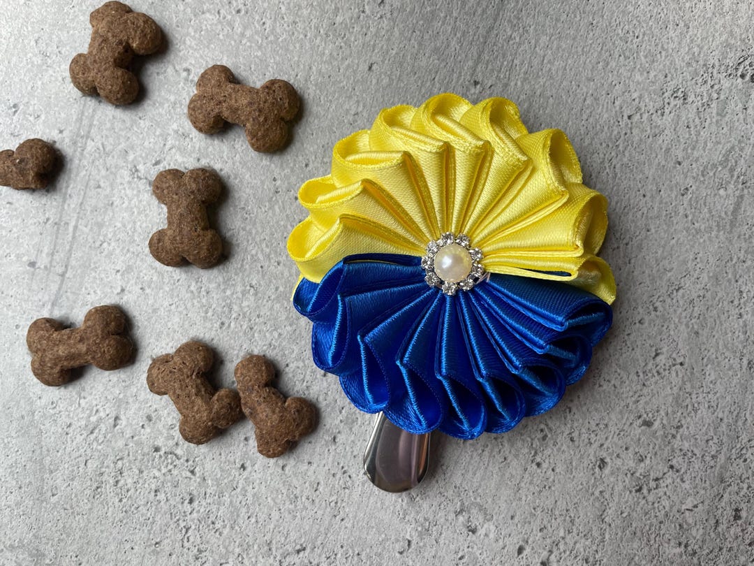 Dog Show Number Holder / Satin Ribbon Rosette Clip / Dog Show Number ...