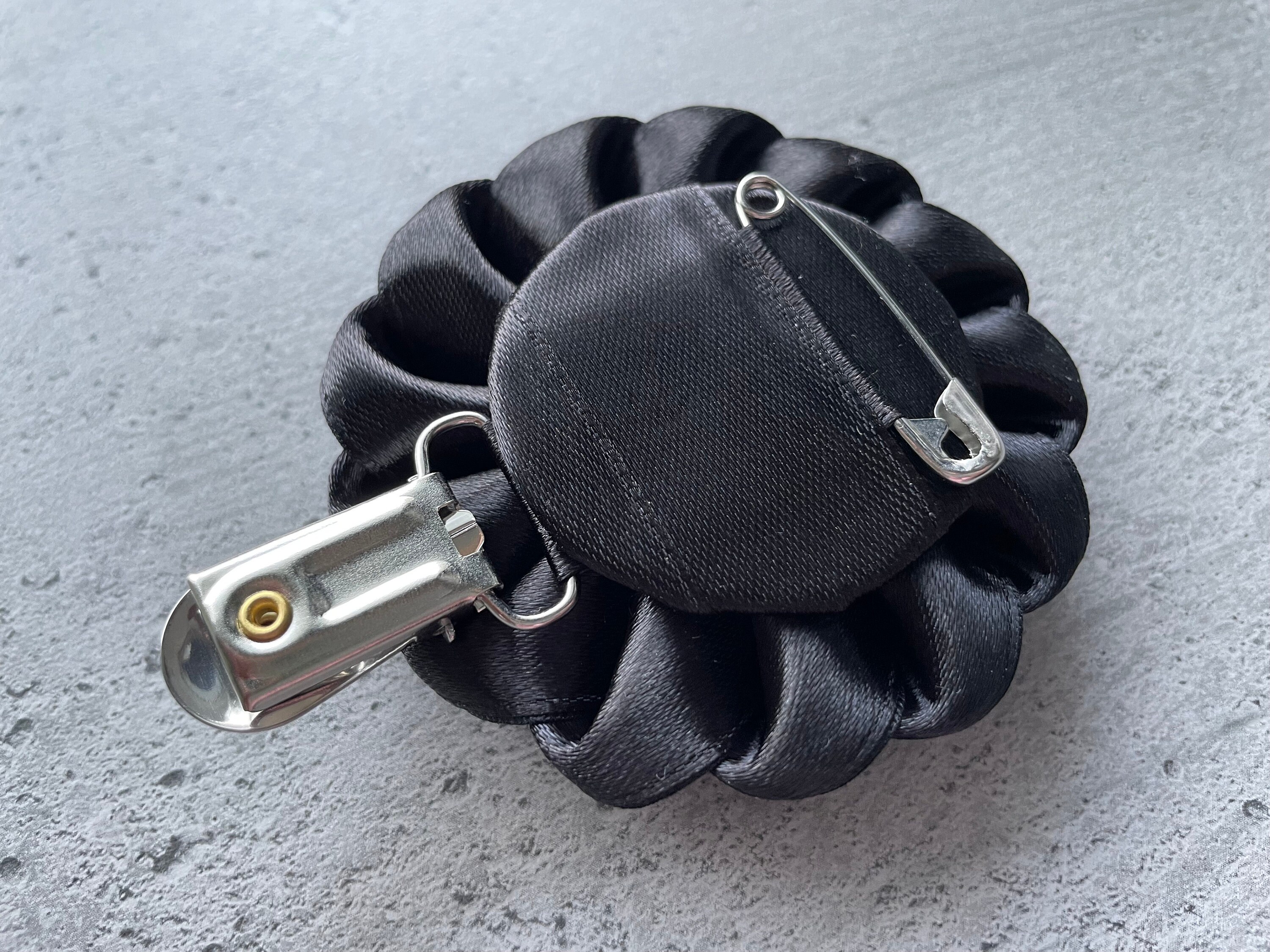 Dog Show Number Holder / Black Number Clip / Satin Ribbon - Etsy