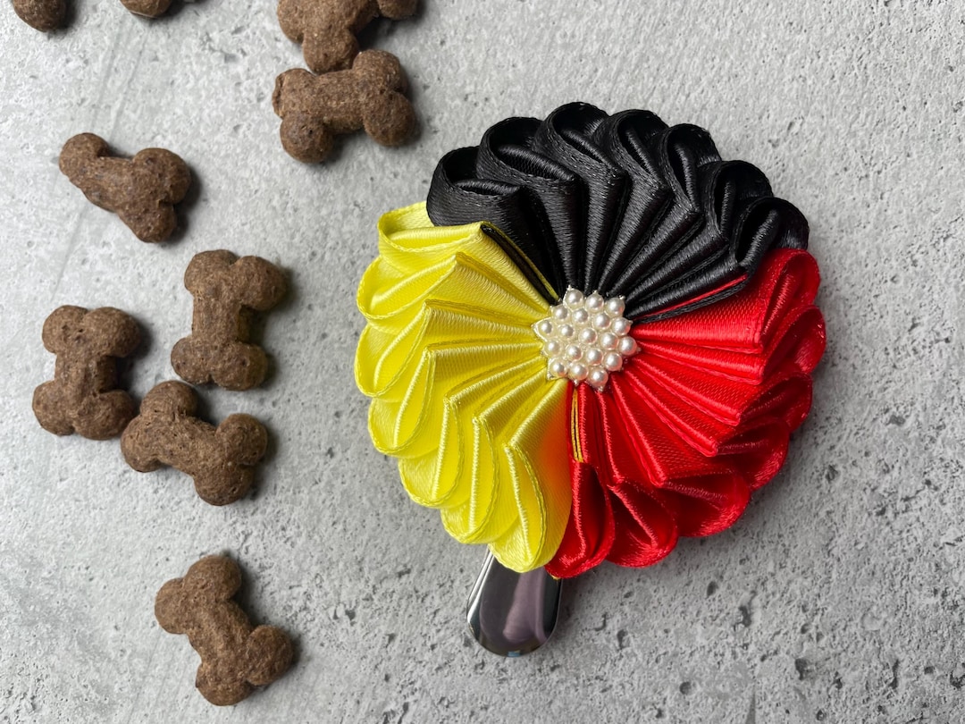Germany Flag Colored Dog Show Ring Clip / Catalog Number Holder Made of ...