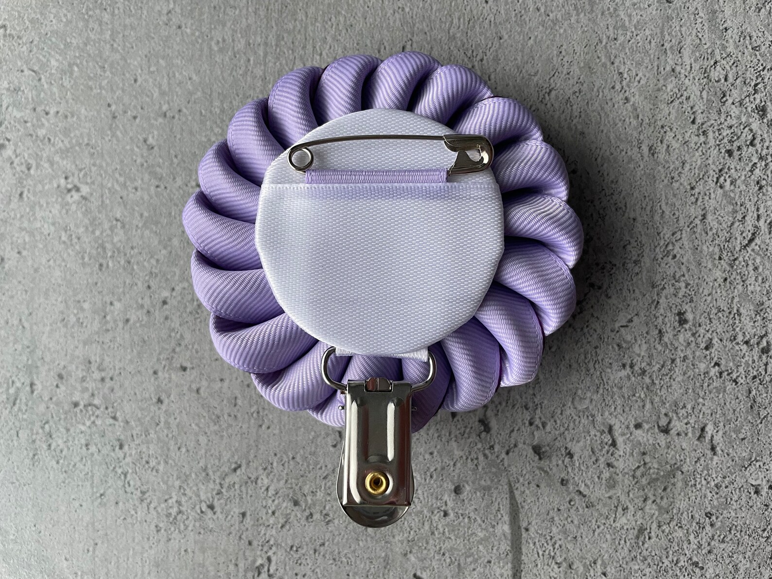 Violet Dog Show Ring Clip / Dog Show Number Holder / Satin - Etsy