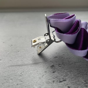 Violet Dog Show Ring Clip / Dog Show Number Holder / Satin - Etsy