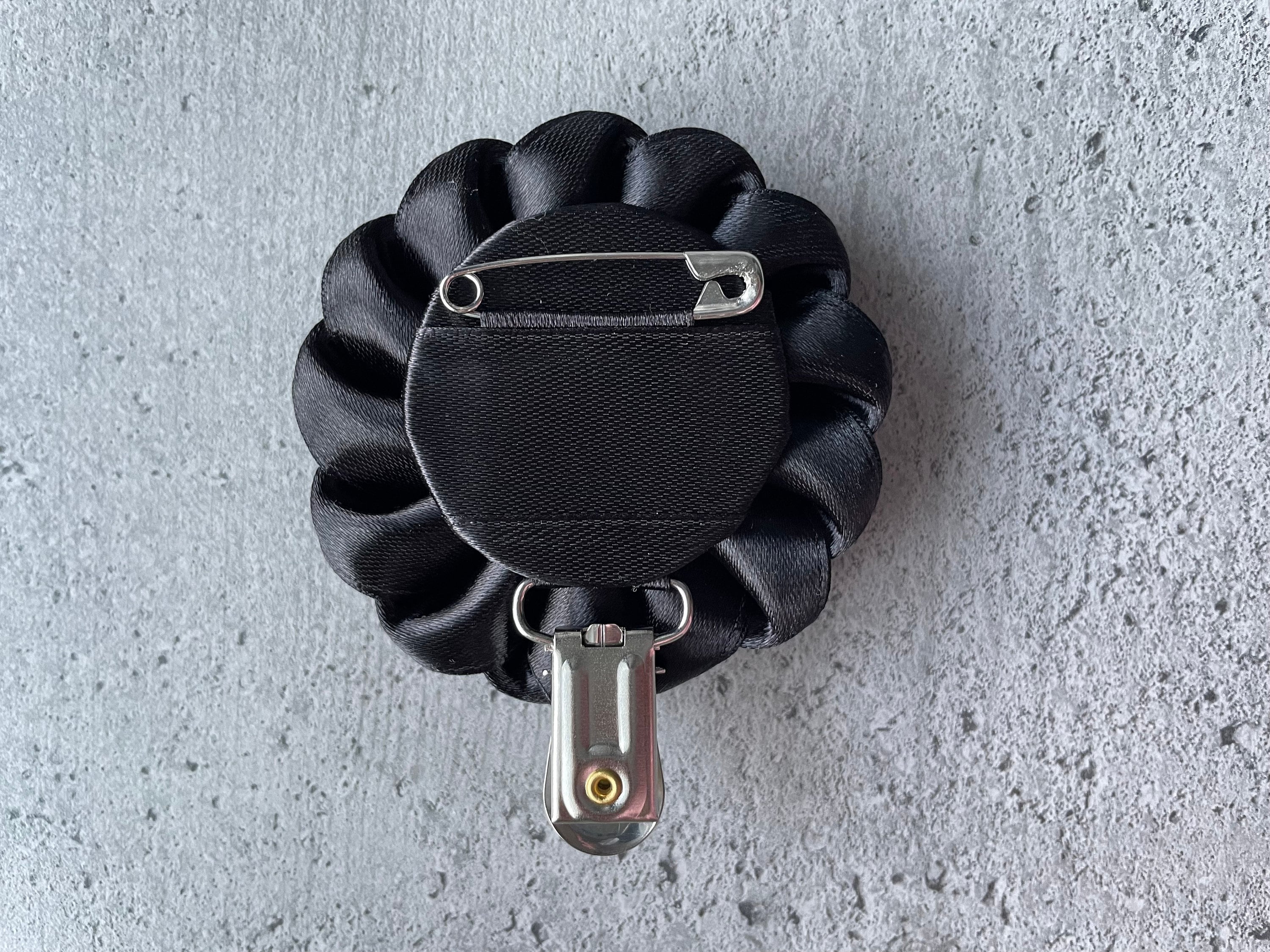 Dog Show Number Holder / Black Number Clip / Satin Ribbon - Etsy