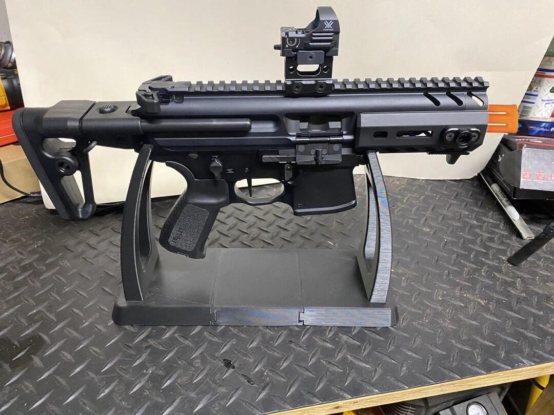 SBR Short Barrel Airsoft or Other Unit - Stand Display - MPX, MCX ...
