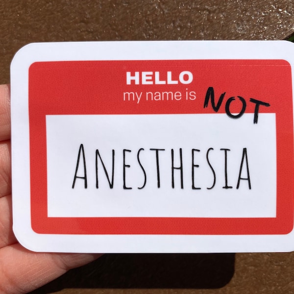 Anesthesia Stickers - Etsy