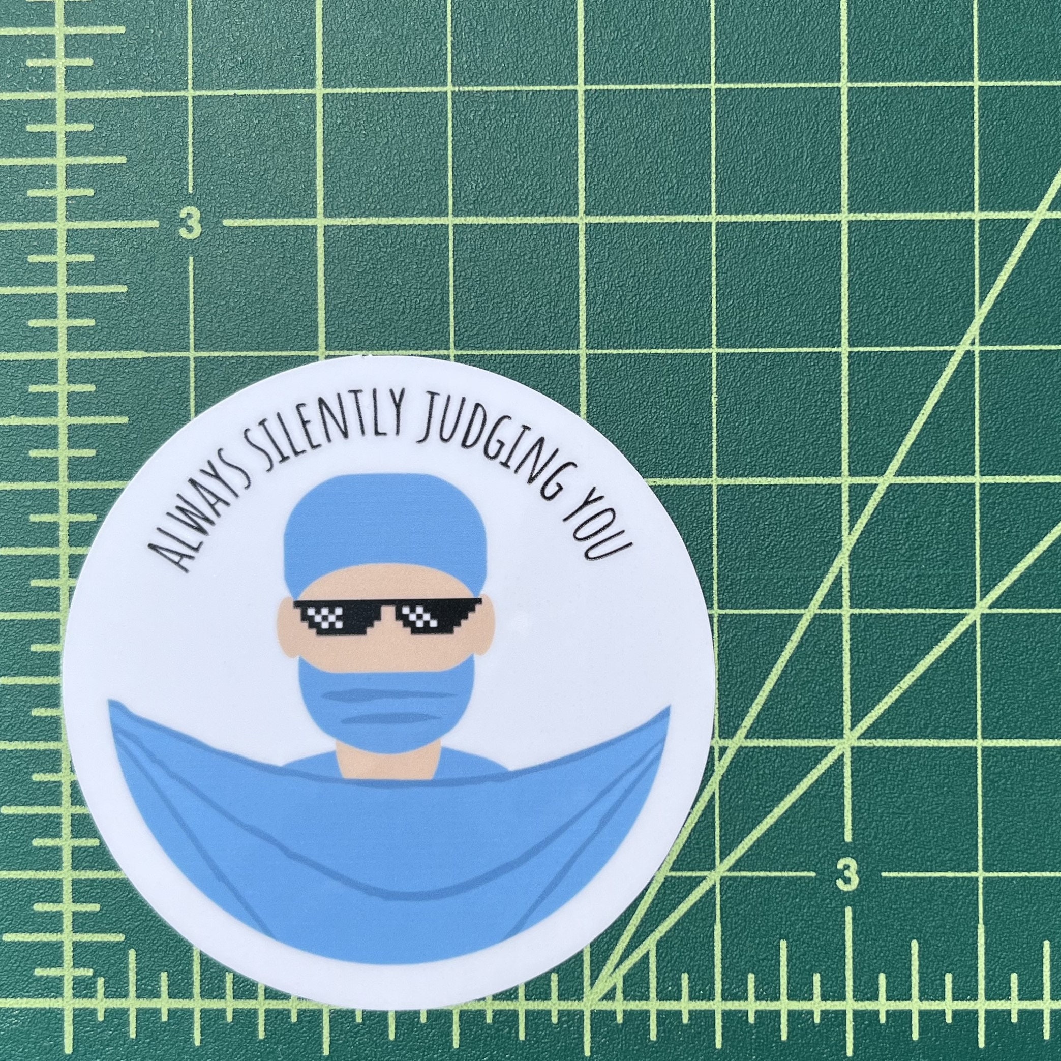 Anesthesia Judging Sticker waterproof Vinyl - Etsy