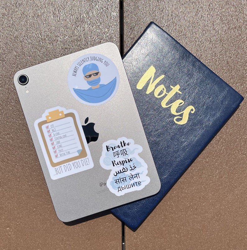 Anesthesia Judging Sticker waterproof Vinyl - Etsy