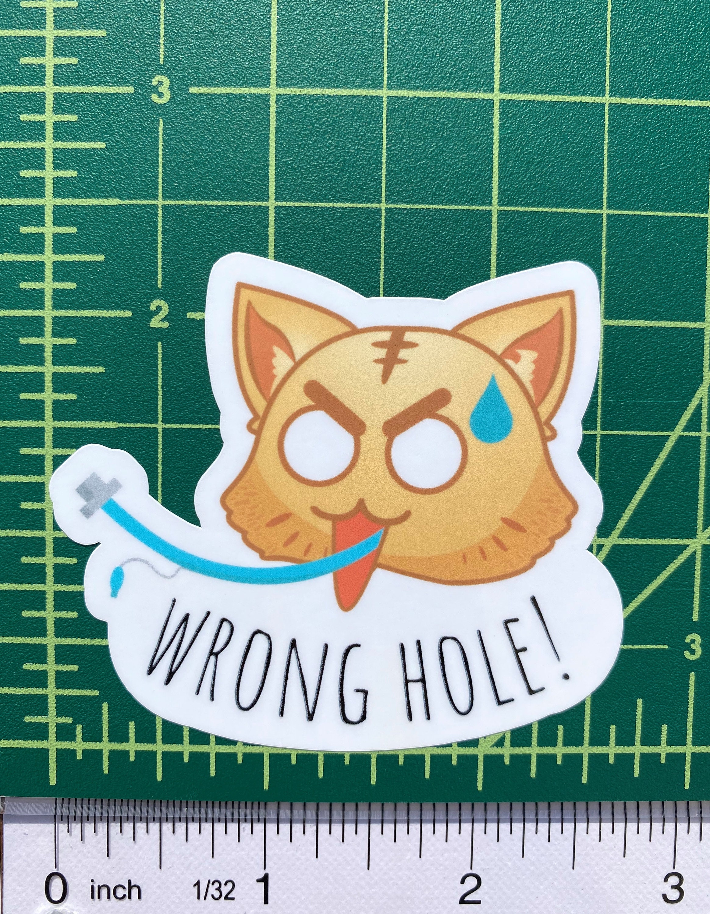 Wrong Hole Intubation Sticker waterproof Vinyl - Etsy
