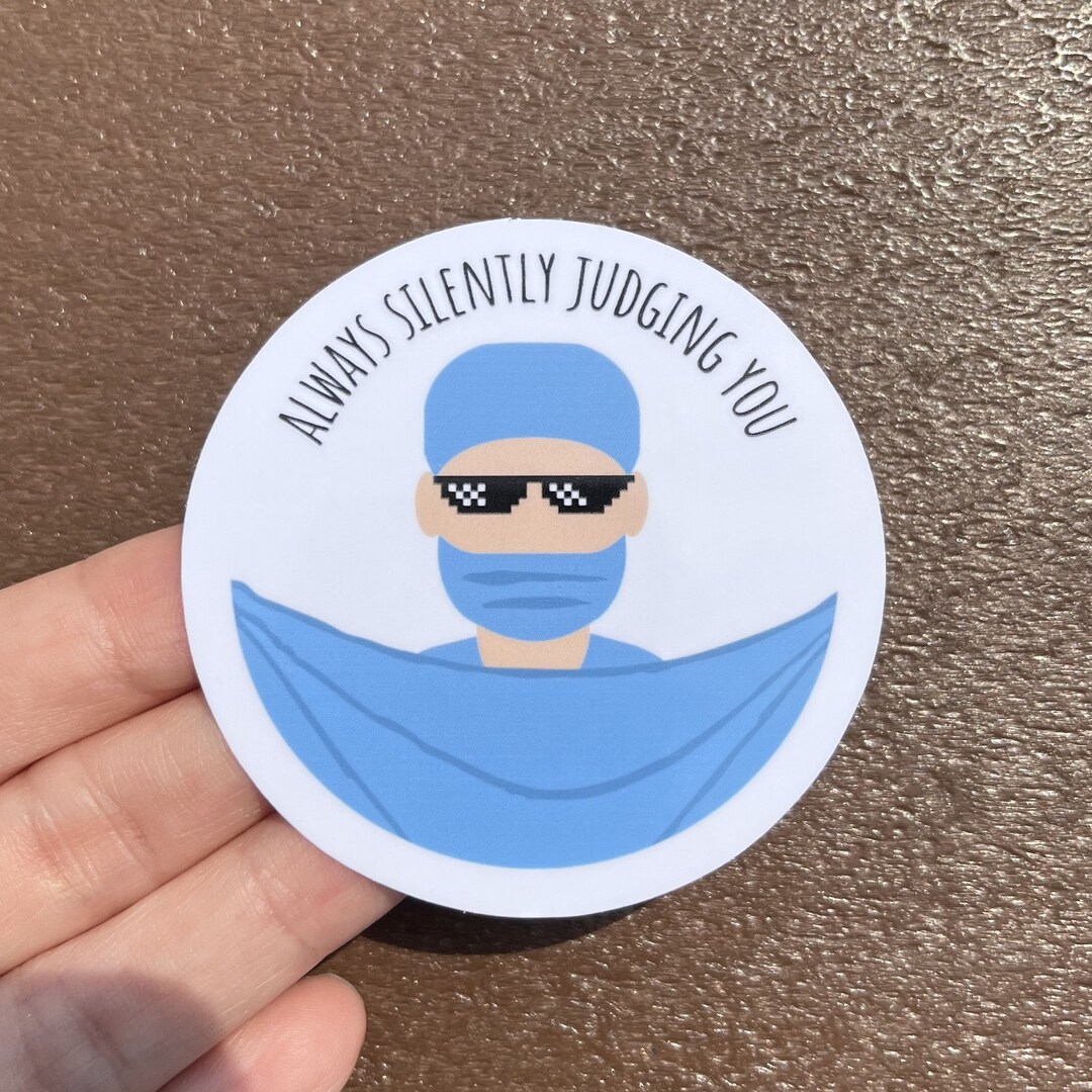 Anesthesia Judging Sticker (waterproof Vinyl) - Etsy