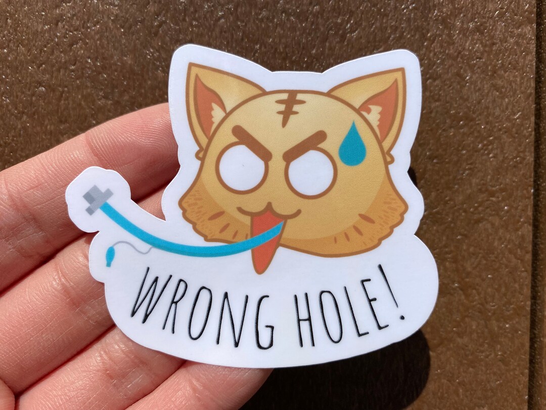 Wrong Hole Intubation Sticker (waterproof Vinyl) - Etsy