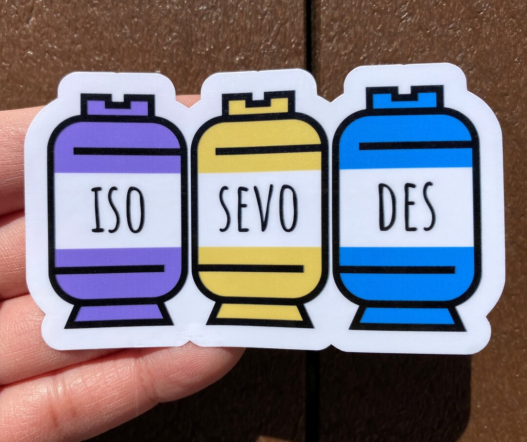 Anesthesia Gas Sticker (waterproof Vinyl) - Etsy