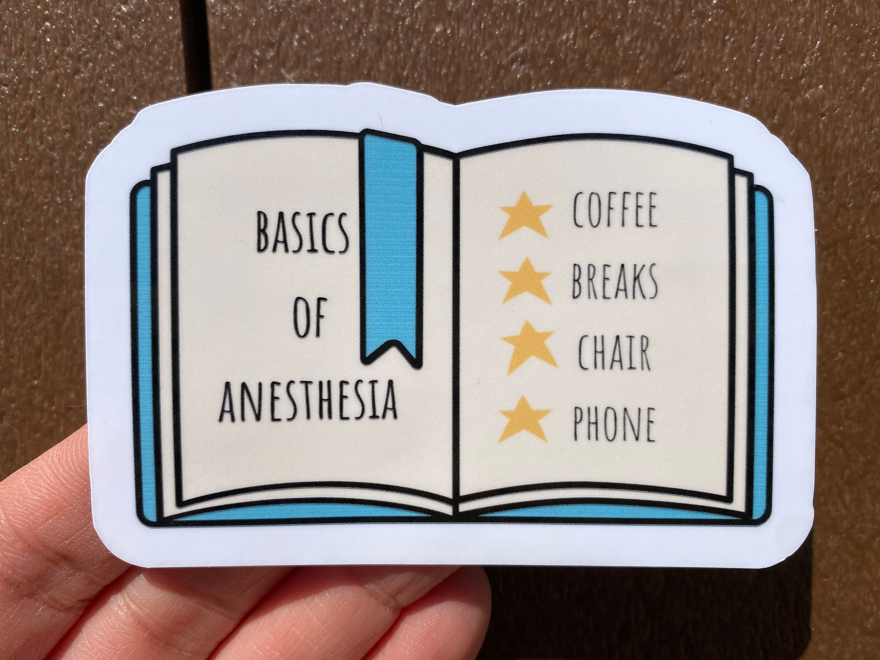 Basics of Anesthesia Sticker (waterproof Vinyl) - Etsy