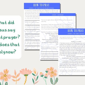 How to Pray: Prayer Guide - Etsy