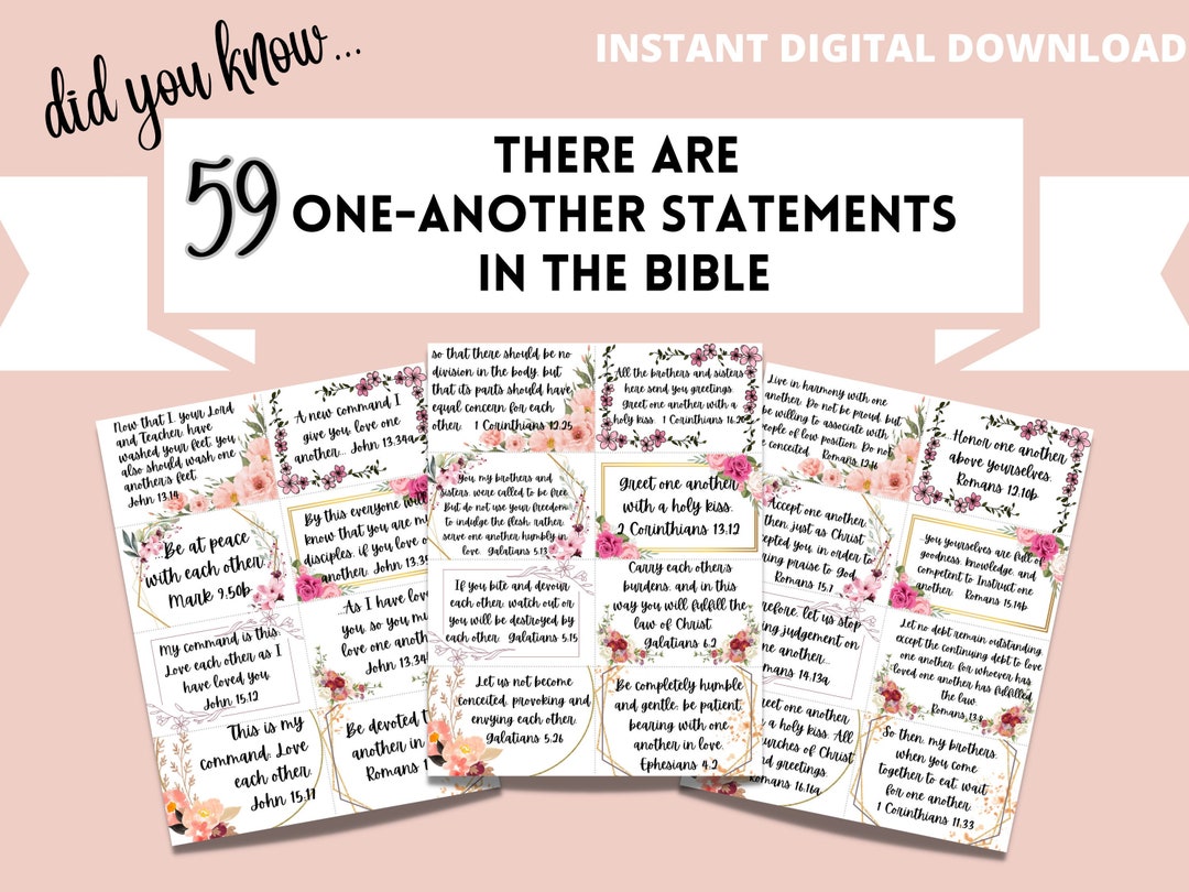 59 One Another Scripture Cards - Etsy