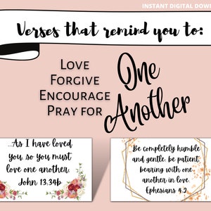 59 One Another Scripture Cards - Etsy