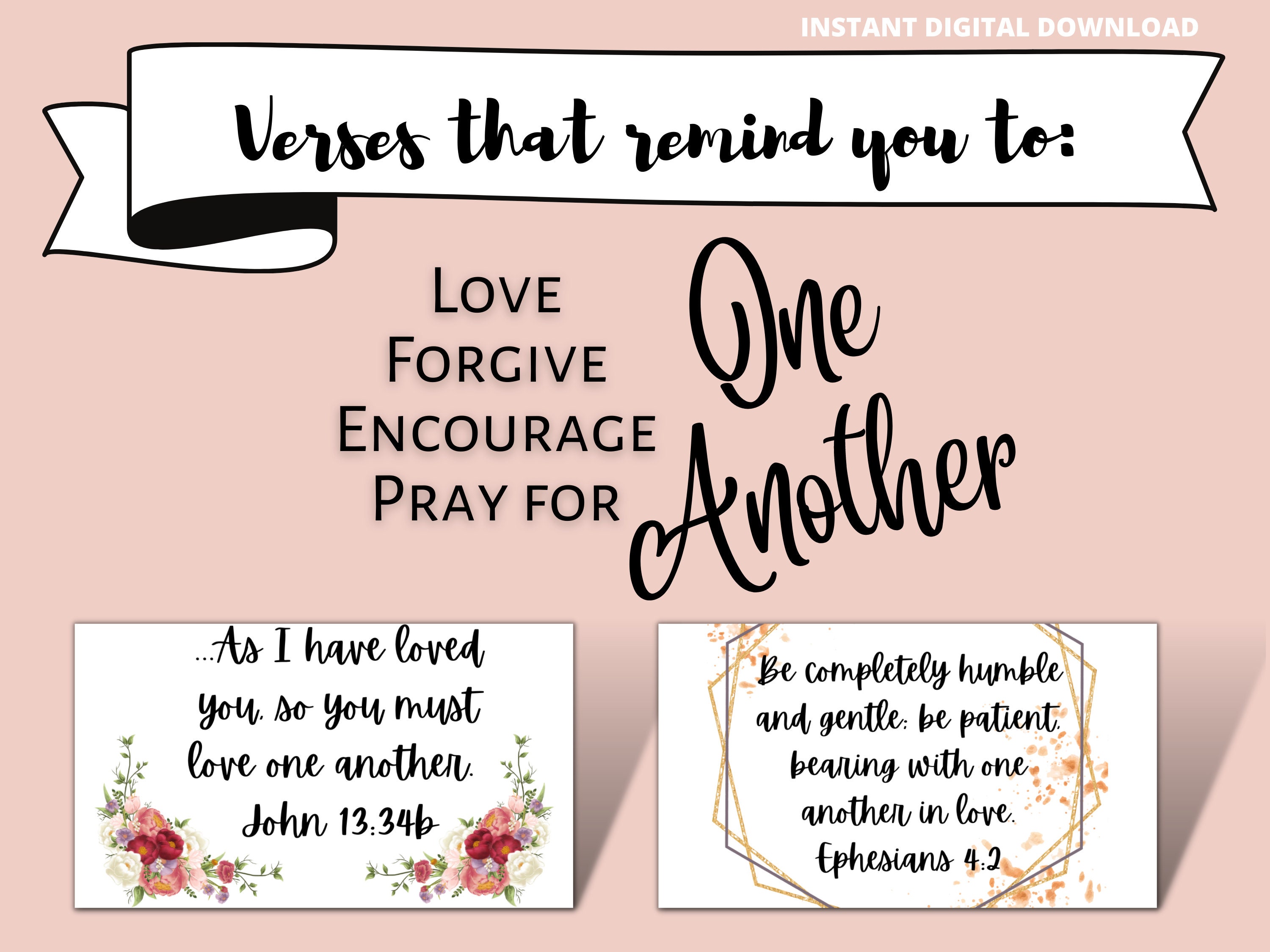 59 One Another Scripture Cards - Etsy