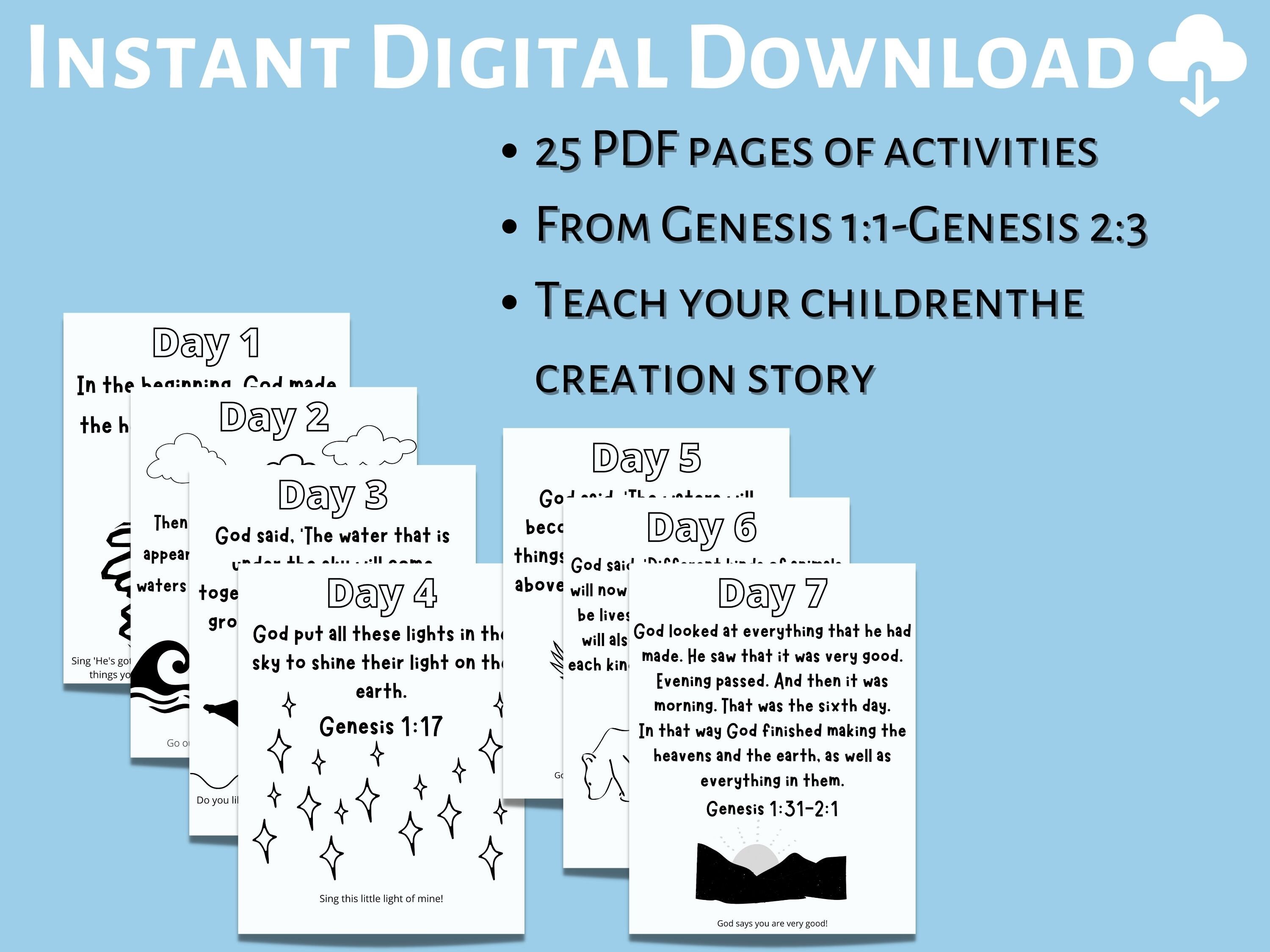 Bible Lessons for Kids: Genesis - Etsy