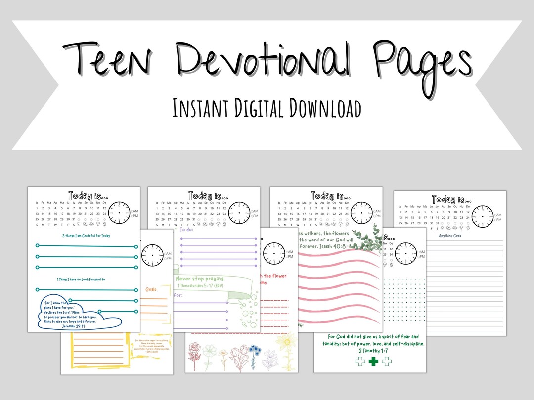 Devotional Journal for Teens - Etsy