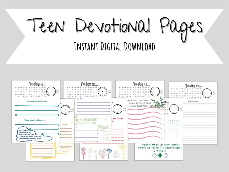 Devotional Journal for Teens - Etsy