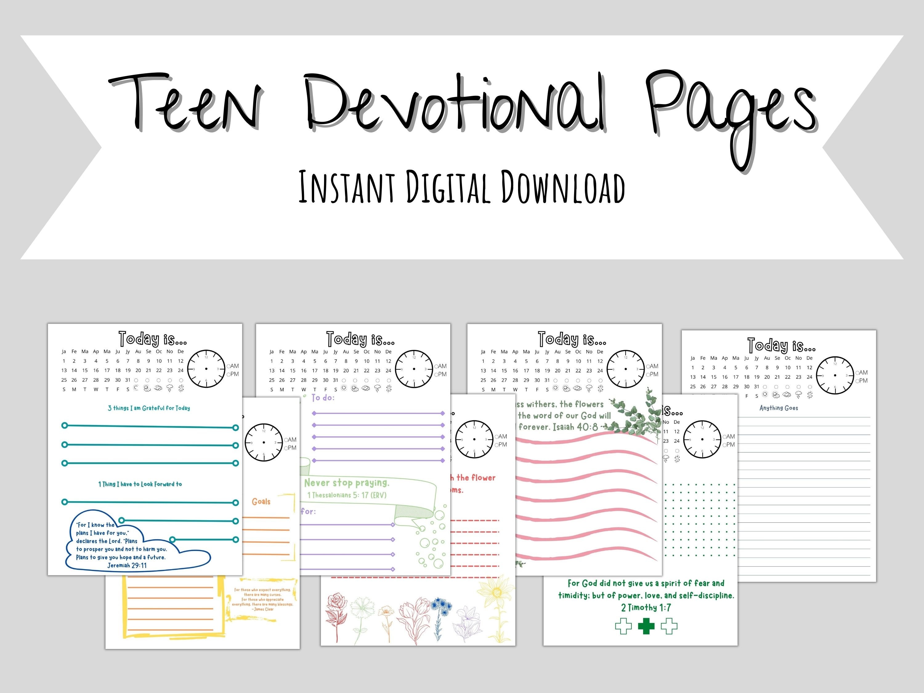 Devotional Journal for Teens - Etsy