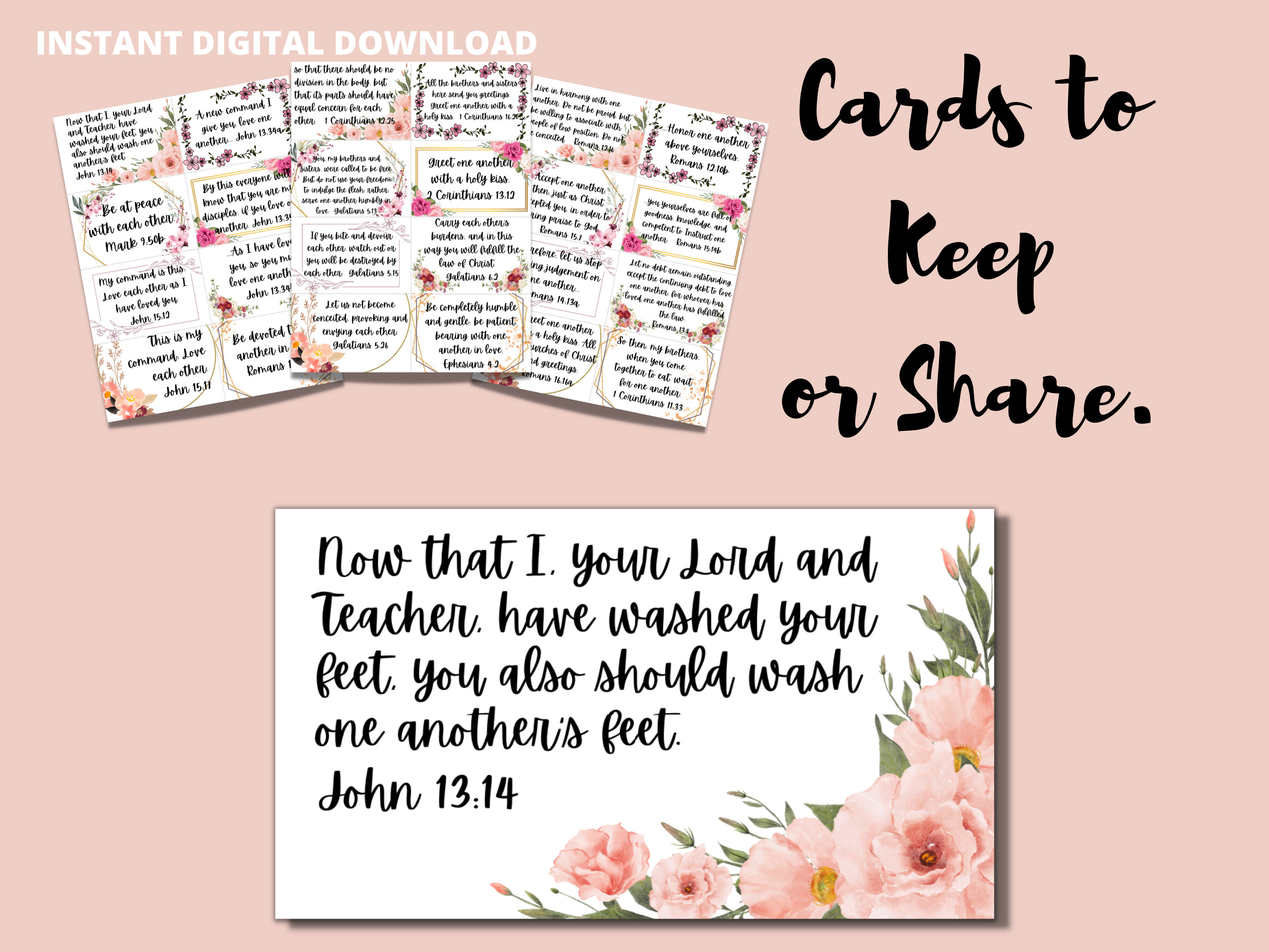 59 One Another Scripture Cards - Etsy