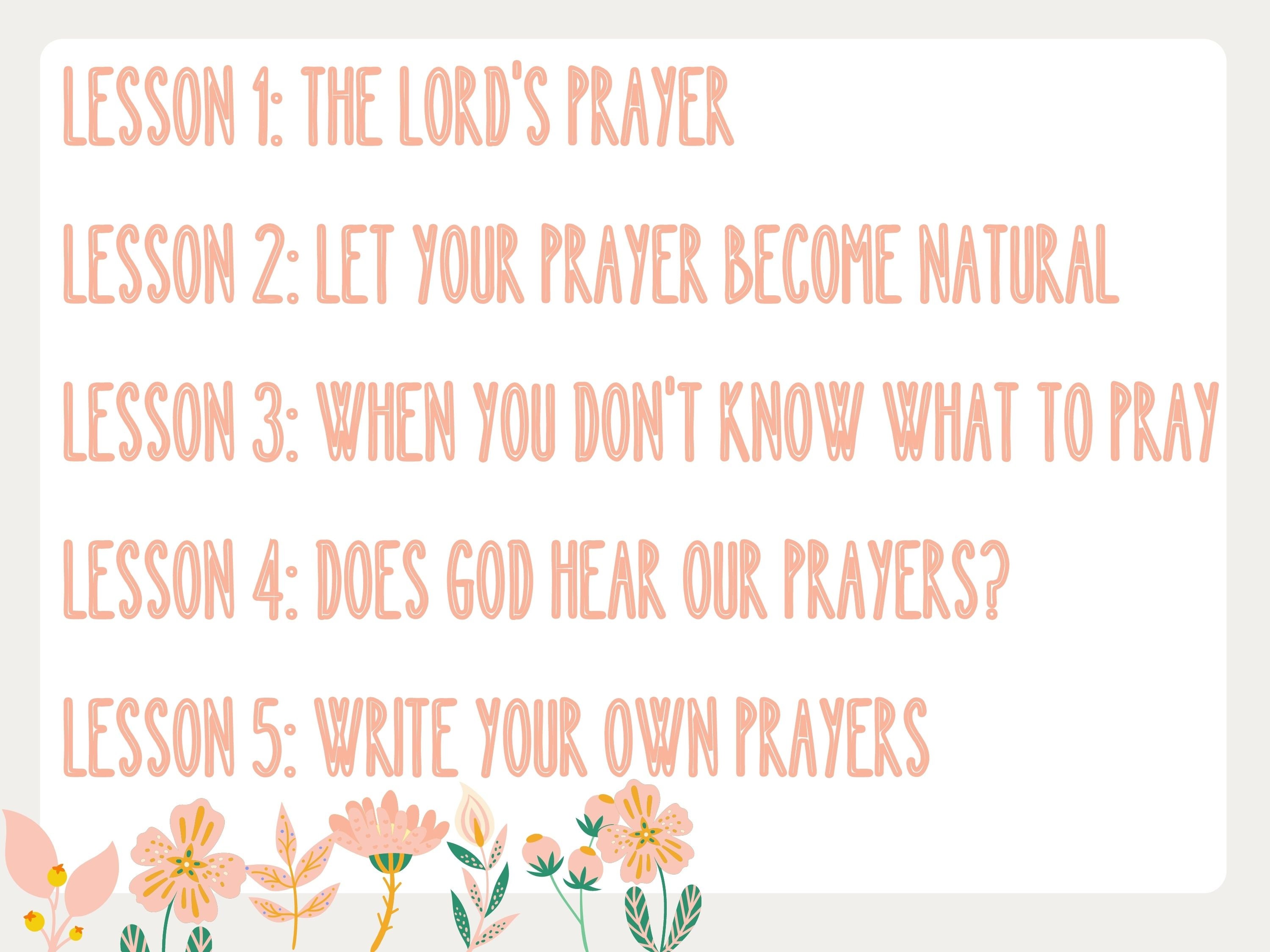 How to Pray: Prayer Guide - Etsy
