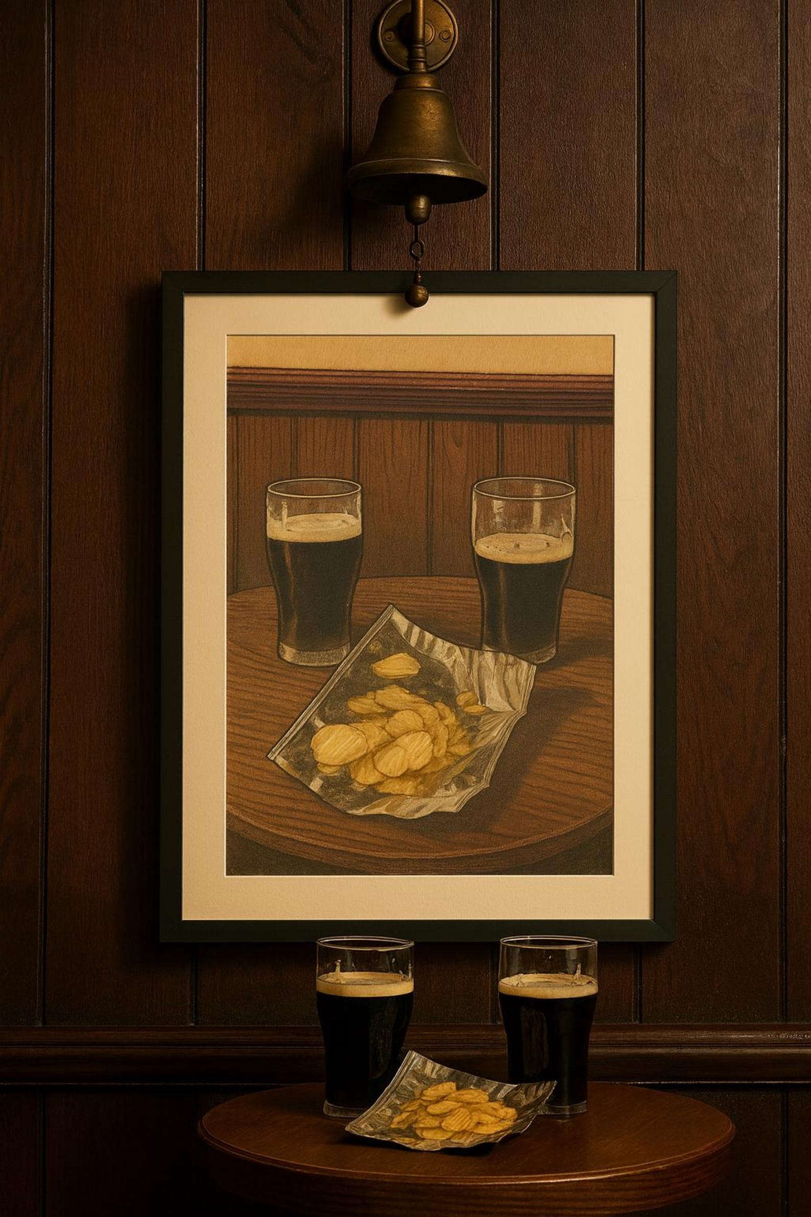 Irish Pub Scene Print: Guinness and Tayto Still Life (digital Download ...
