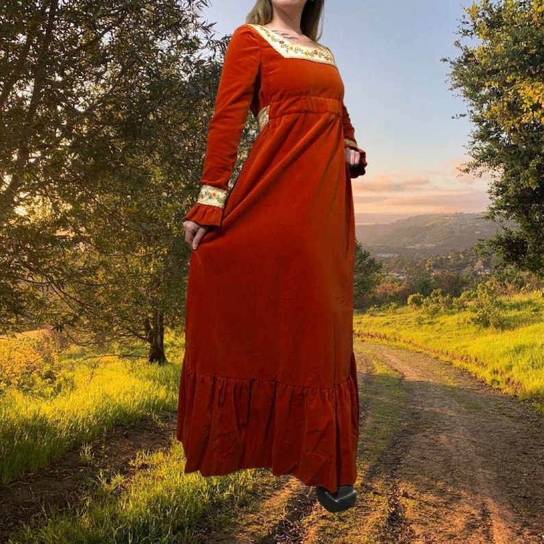60s/70s Handmade Boho Dress - Etsy
