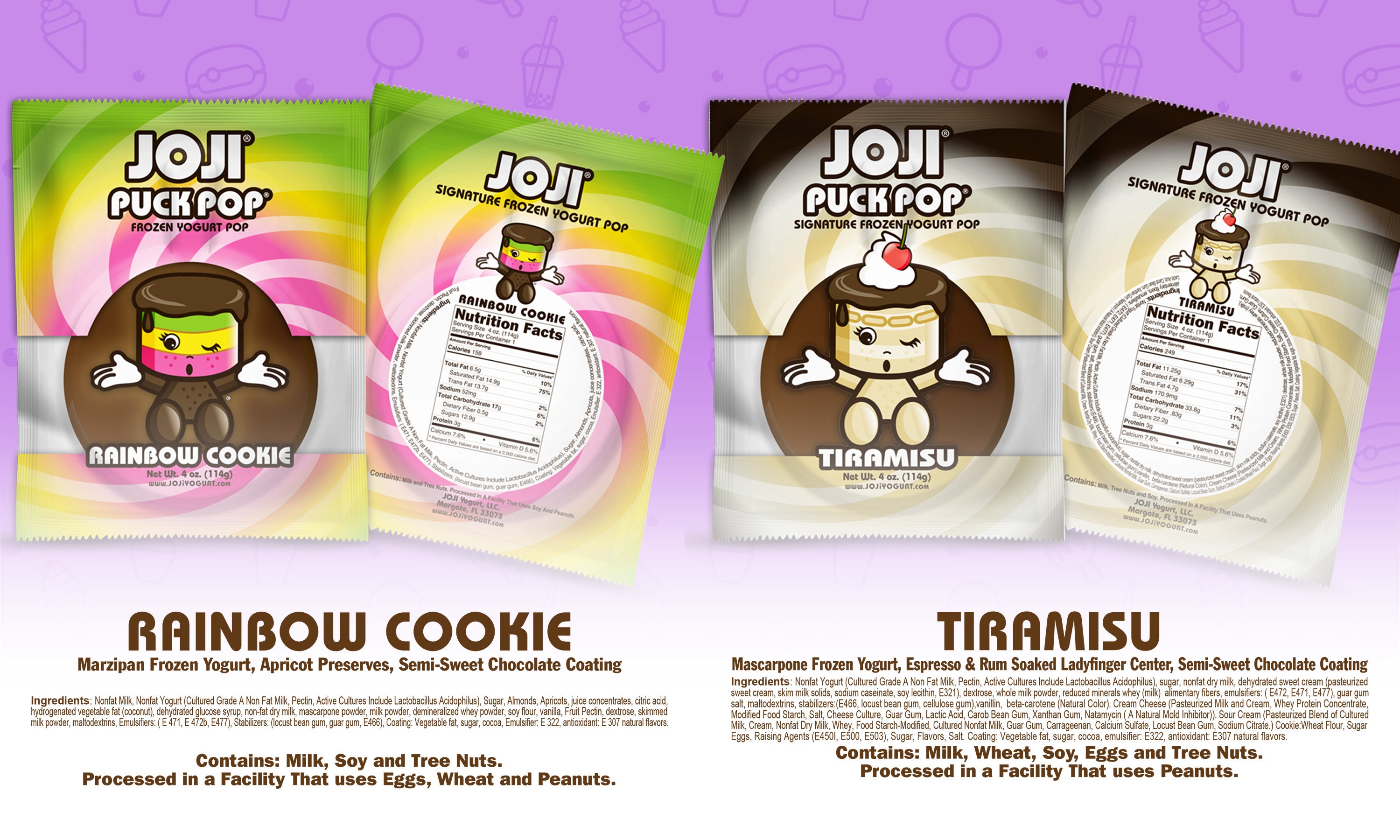 JOJI® Signature Frozen Yogurt Puck Pops® - 12 Pack or 24 Pack - Etsy