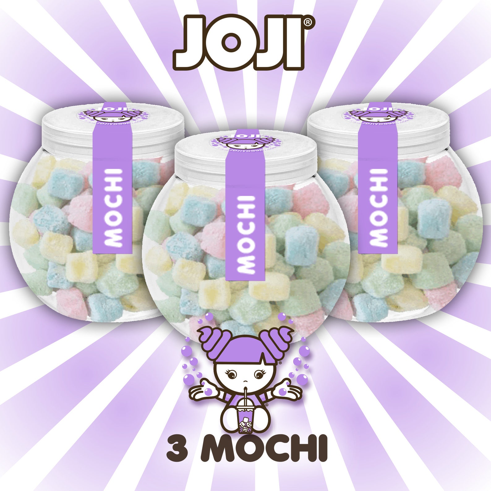 JOJI® Mini Mochi - Rainbow - Etsy