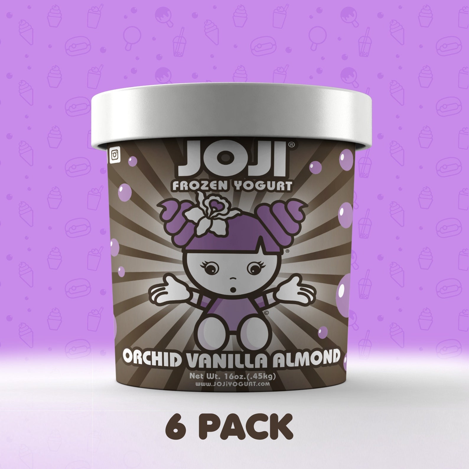 JOJI® Yogurt Pints of Orchid Vanilla Almond Fat-free Frozen Yogurt - Etsy
