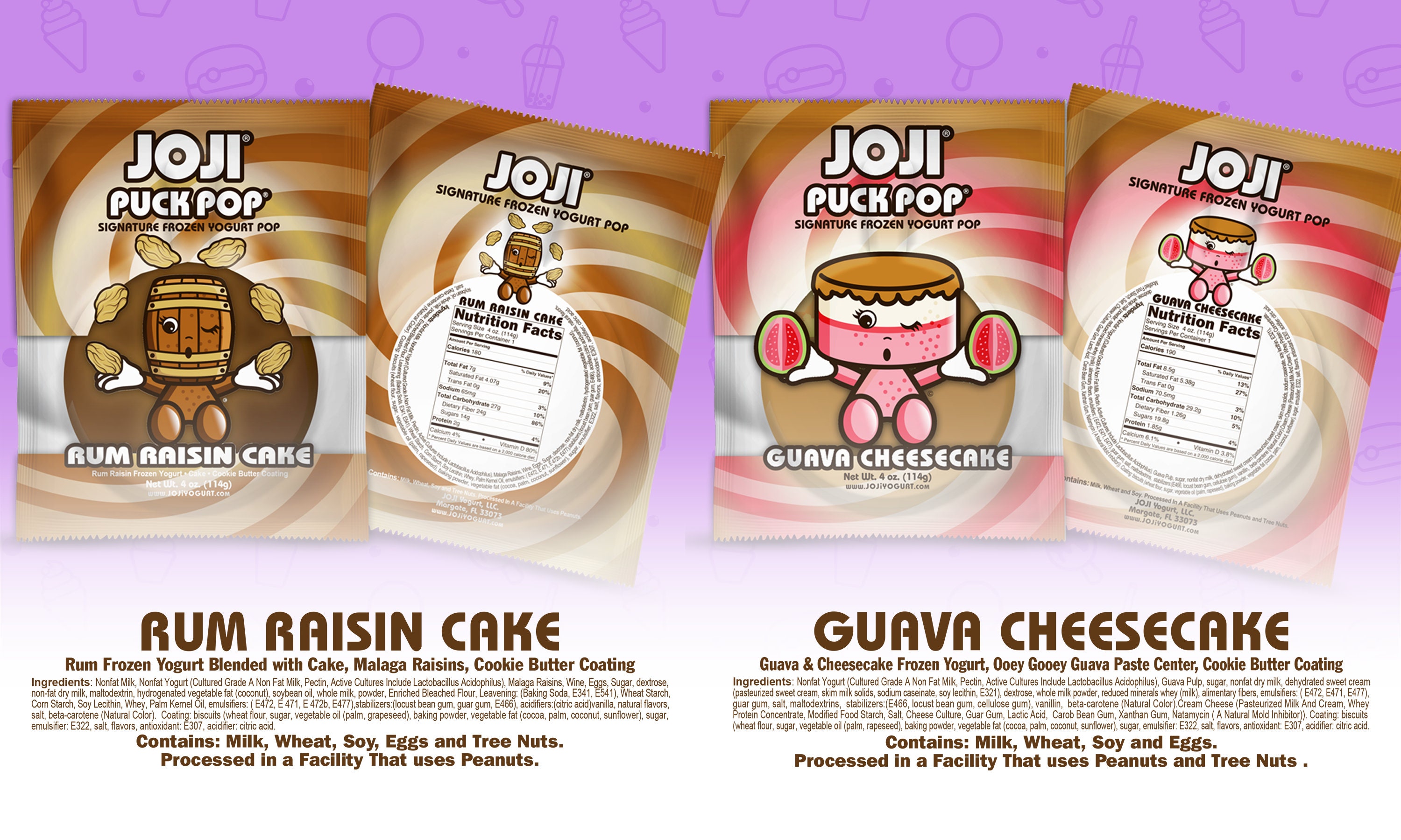 JOJI® Signature Frozen Yogurt Puck Pops® - 12 Pack or 24 Pack - Etsy
