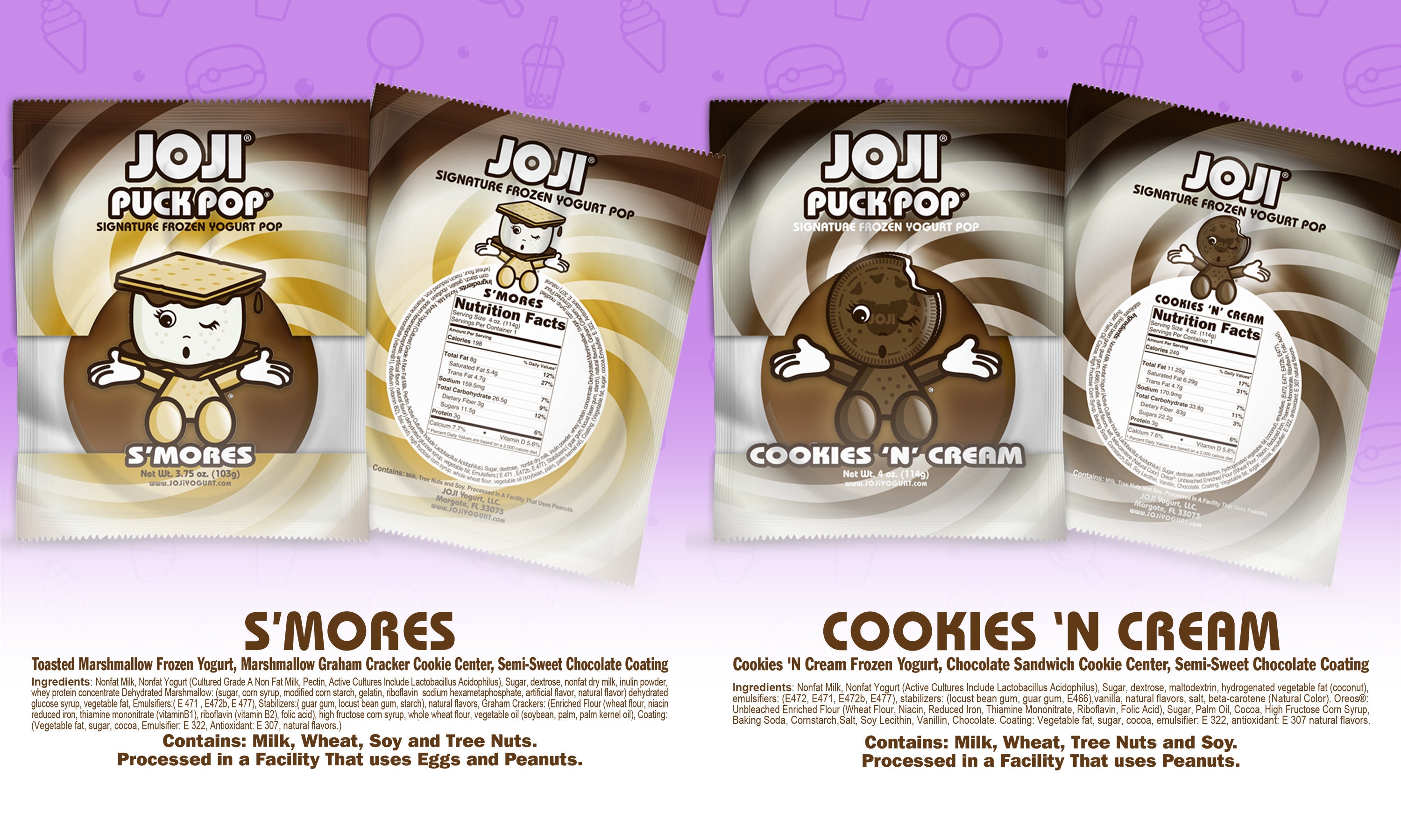 JOJI® Signature Frozen Yogurt Puck Pops® - 12 Pack or 24 Pack - Etsy