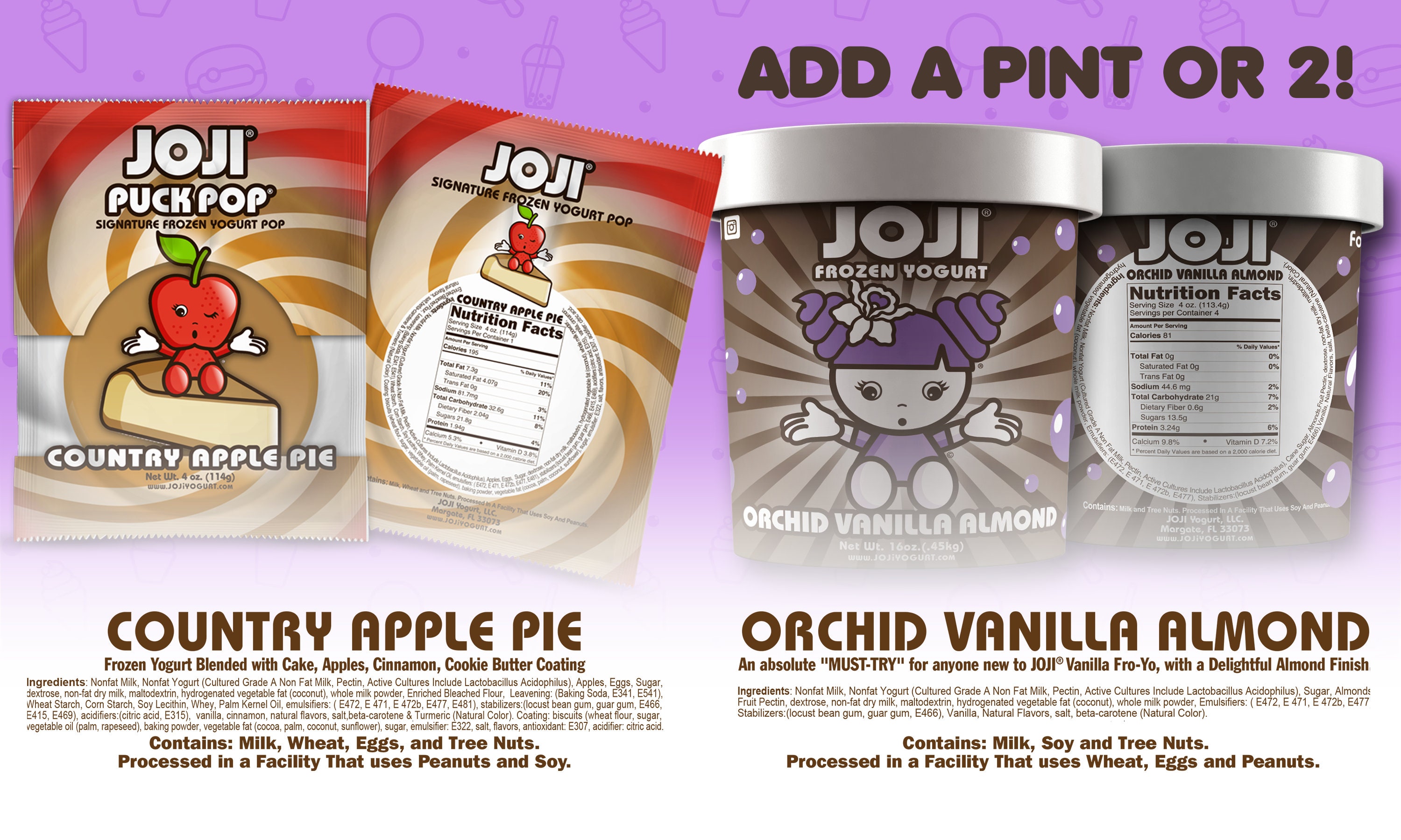 JOJI® Signature Frozen Yogurt Puck Pops® - 12 Pack or 24 Pack - Etsy